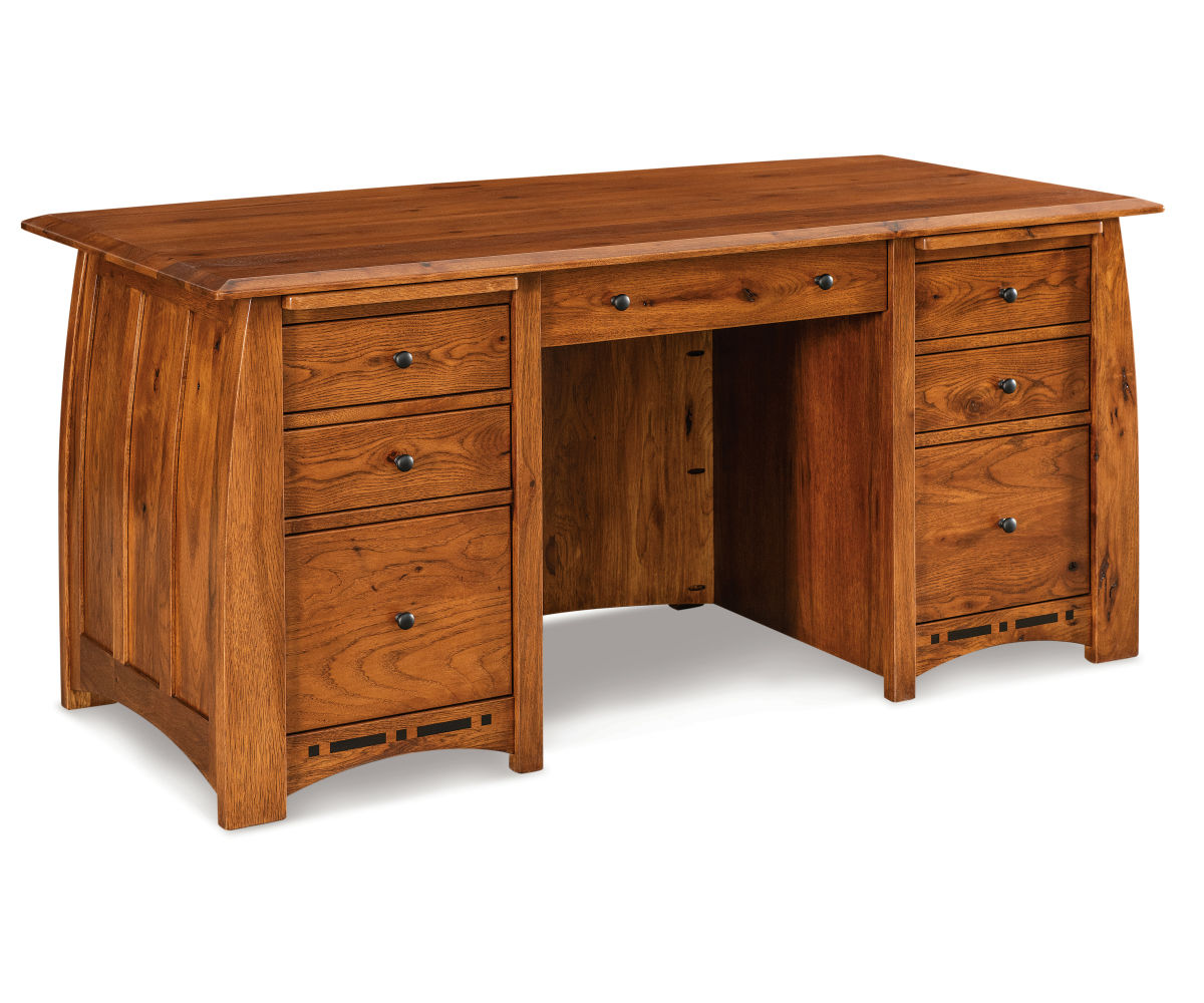 Boulder Creek Curved Top Desk Base | Dovetails Furniture