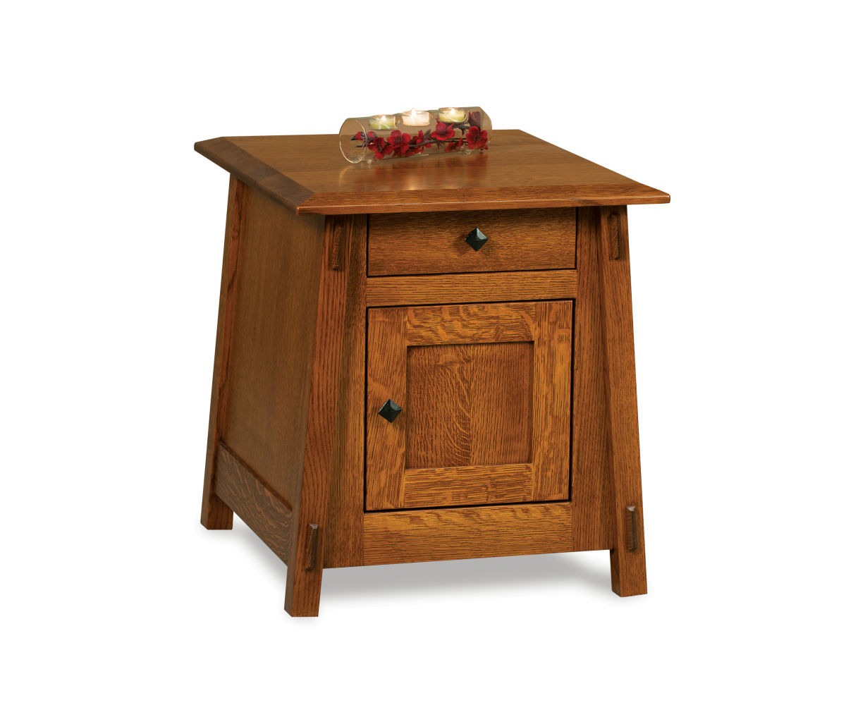 Colbran Enclosed End Table | Dovetails Furniture